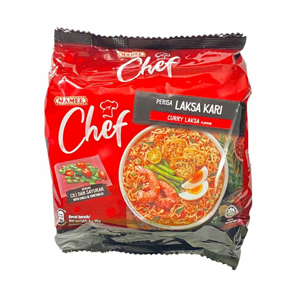 Mamee Chef Curry Laksa Flavour Instant Noodle [ Halal Certification ...