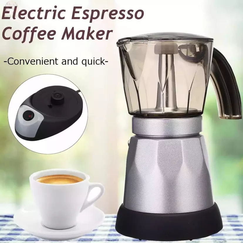 Newsky 480W Italian Espresso Mocha Coffee Machine Percolator Electric ...