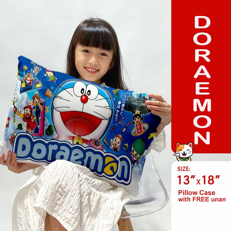 DORAEMON merch pillow Big size 13x18 inches with FREE face mask VER2 ...