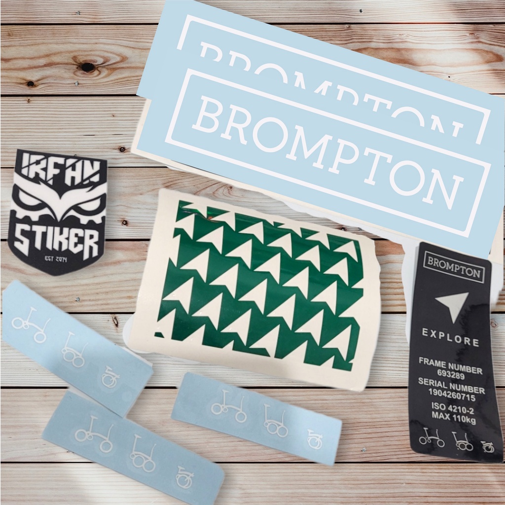 Premium brompton explore decal set sticker | Shopee Philippines