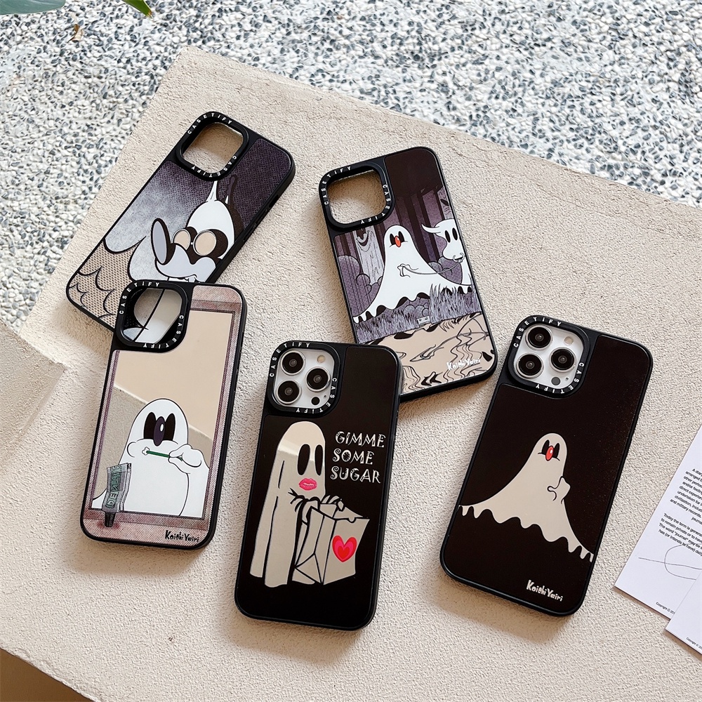 [CASETIFY] iPhone 14 Pro Max Funny Ghost & Miller Mirror Case iPhone 12 ...