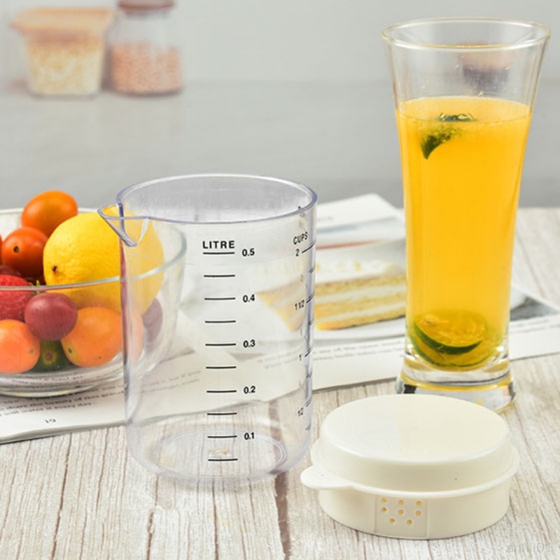 Plastic Measuring Jug Transparent Rice Precise Water Measure Cup ...