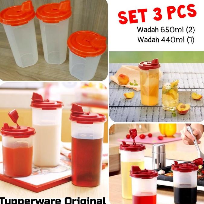Tupperware Original Container Set For Storing Thick Milk Honey Cooking ...