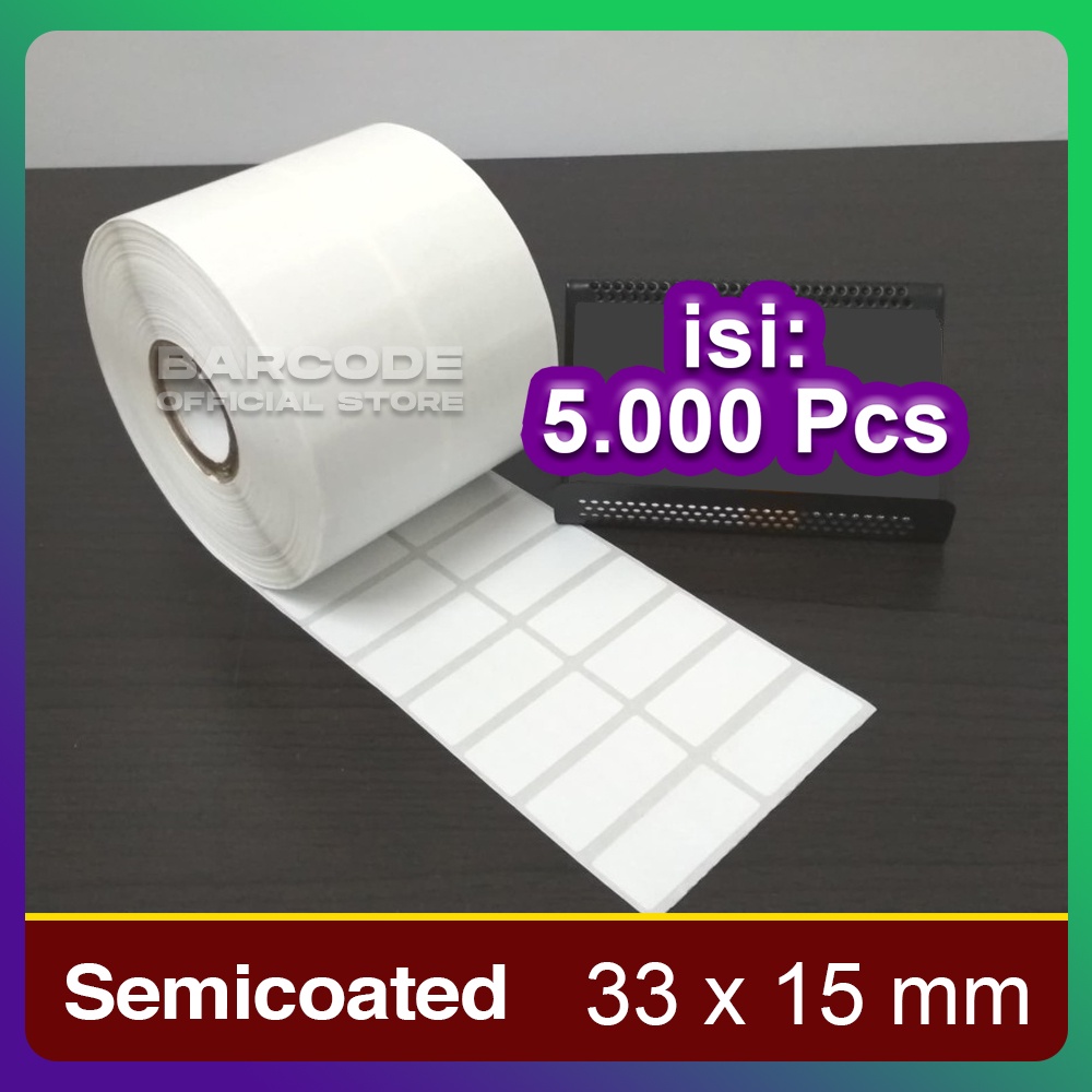 Barcode Label 33 x 15 mm - 33x15 mm - 33x15mm - (2 Lines) - 5000 ...