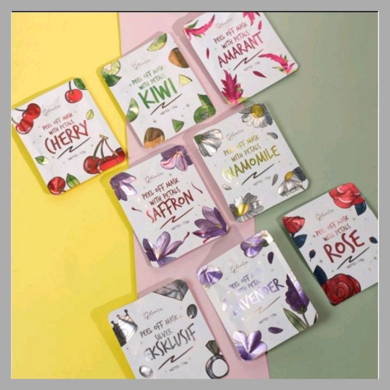 (Bpom110%) Lea GLORIA PEEL OFF MASK/Organic PEEL OFF MASK (ROSE/KIWI/LAVENDER/CHERRY) | Shopee ...