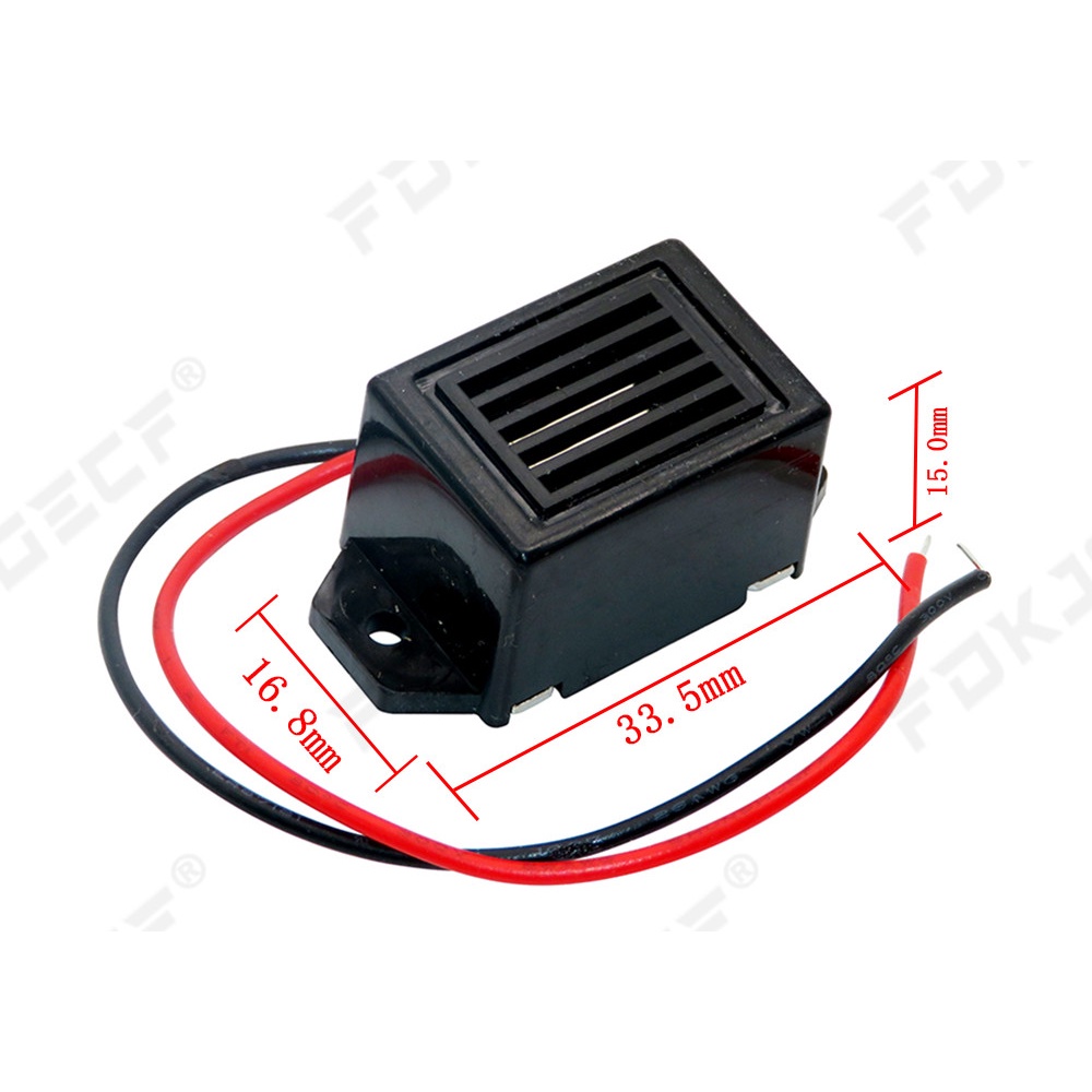 Alarm Buzzer DC 12V 85dB Mini Electronic Alarm Buzzers Constant Tone ...