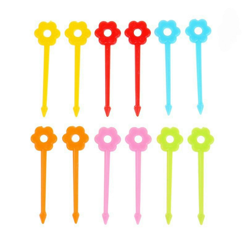 Food Pick Bento Flower / Cute Character Food Puncture / Fruit Puncture ...