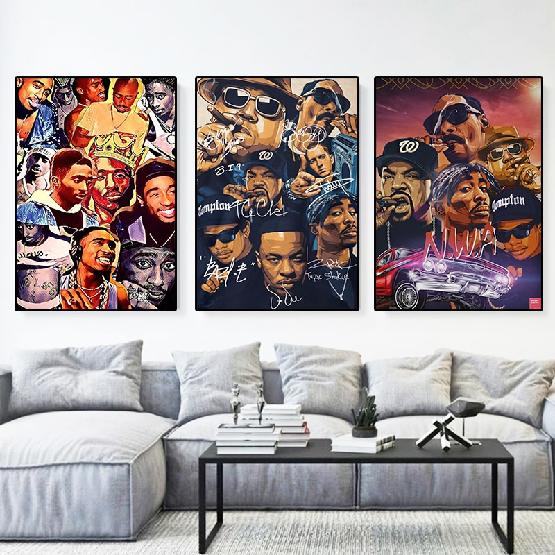 Famous Hip Hop Legend 2PAC Legend Star Posters and Prints Rapper Old ...