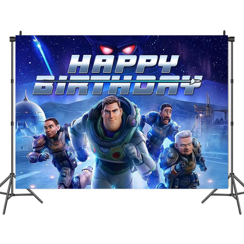 4x3ft Buzz Lightyear Photography Background for Birthday Party ...