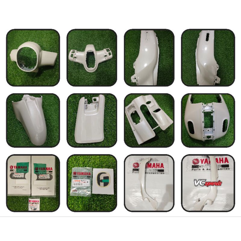 Fazzio Fairings White Set Yamaha Genuine Parts | Shopee Philippines