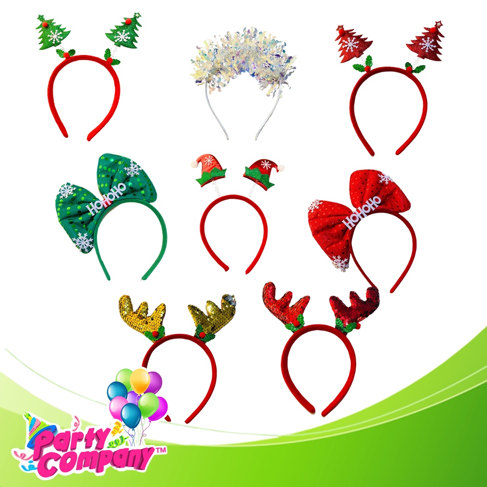 Christmas Headbands with Different Designs for Holiday Parties | Shopee ...