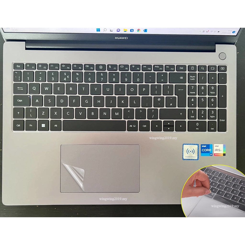 Matte Touchpad film Sticker Trackpad Protector For Huawei MateBook D 16 ...