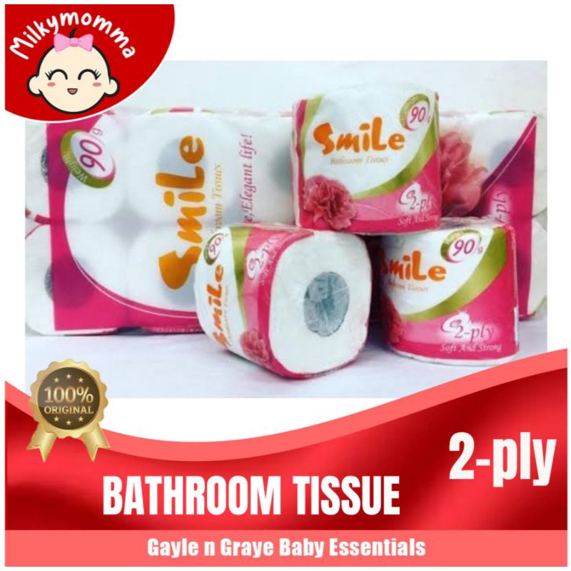 Smile Bathroom Tissue 2ply (10pcs) | Shopee Philippines