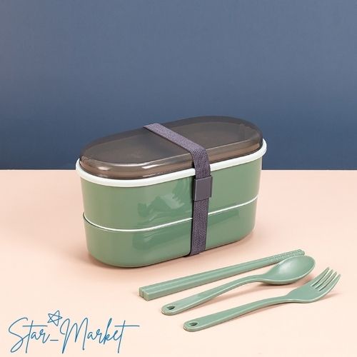 Durable High Quality Minimalist 2 Layer Oval Shape Japanese Style Bento ...