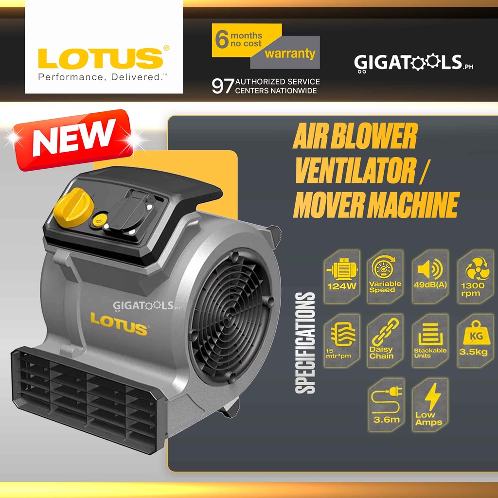 *NEW* Lotus LT125ACX / LT125 ACX Air Mover / Ventilator Blower Machine ...