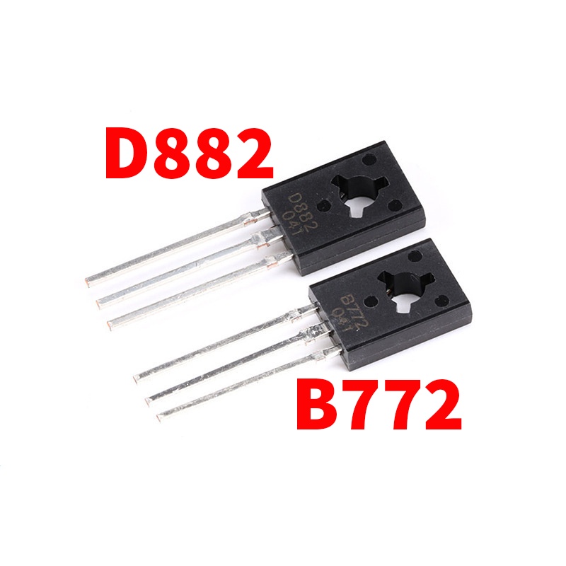 Transistor D882 B772 - TO126 NPN 3A /40V - Transistor Reverse D882 ...