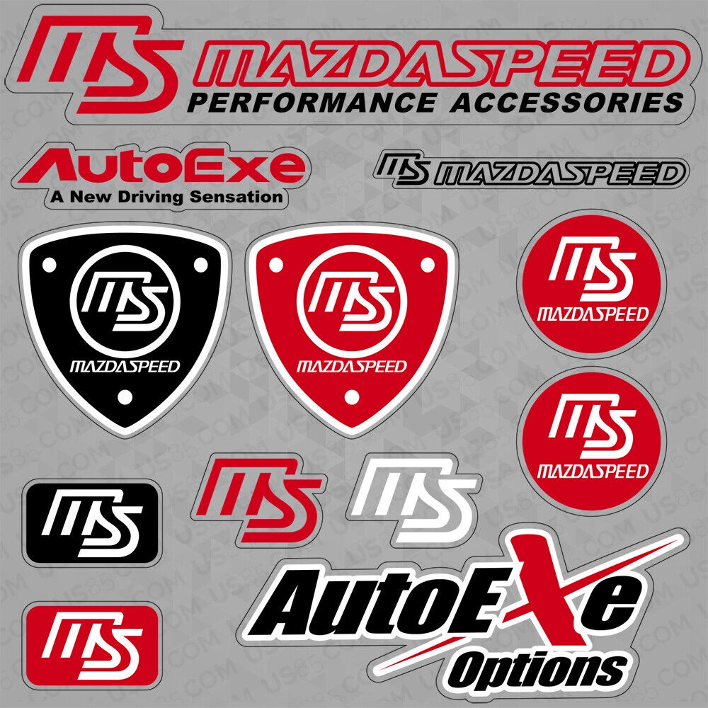 For Mazdaspeed Mazda Performance Autoexe Sport Car Sticker Decal Logo ...