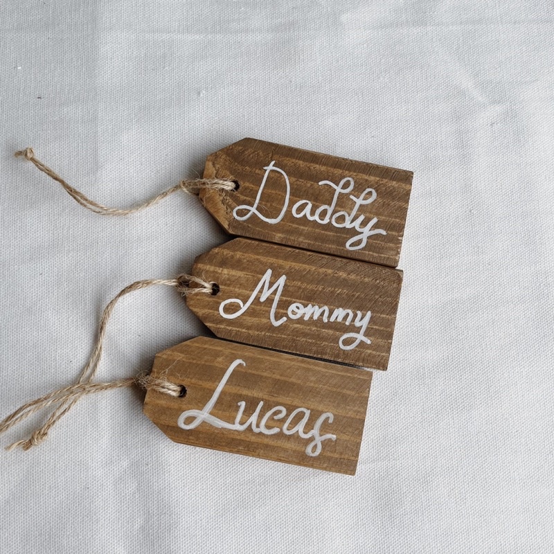 Wooden Name Tag (Nahum) | Shopee Philippines