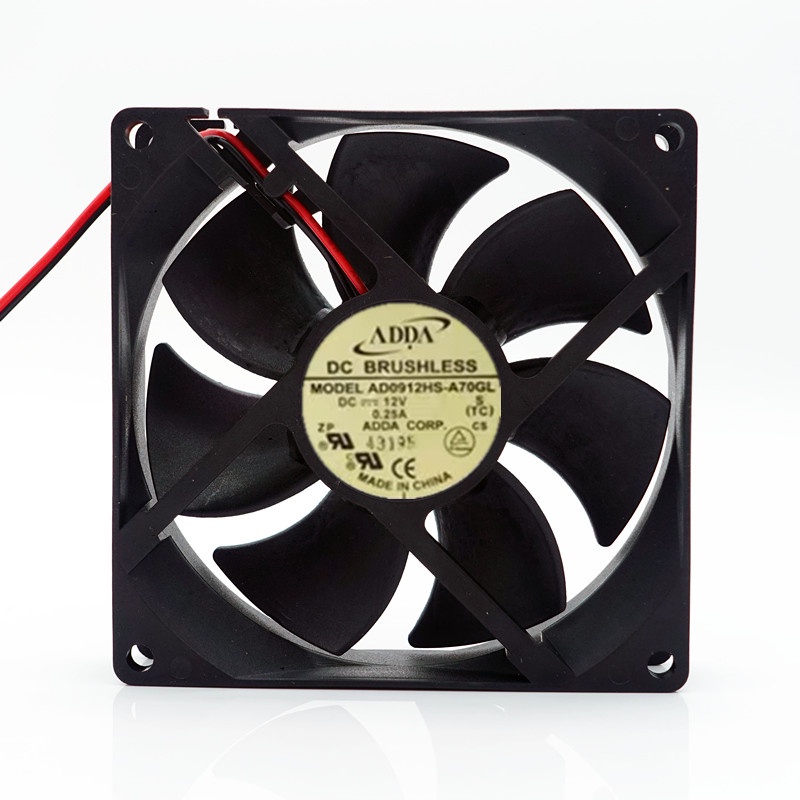 Ready Stock ADDA 9025 9CM/9cm Chassis Cooling Fan AD0912HS-A70GL 12V 0.25A | Shopee Philippines