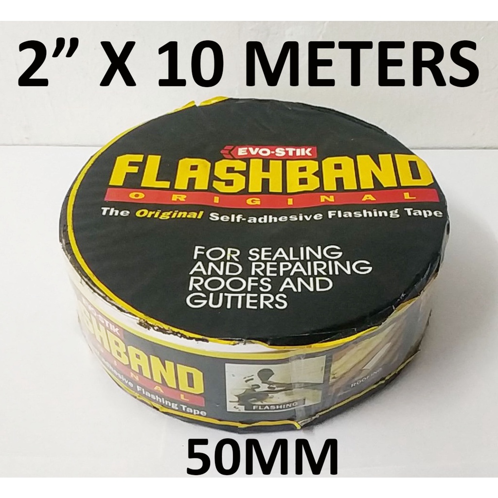 ORIGINAL EVO-STIK FLASHBAND 2" X 10 MTRS FLASH BAND EVOSTICK EVO STICK ...