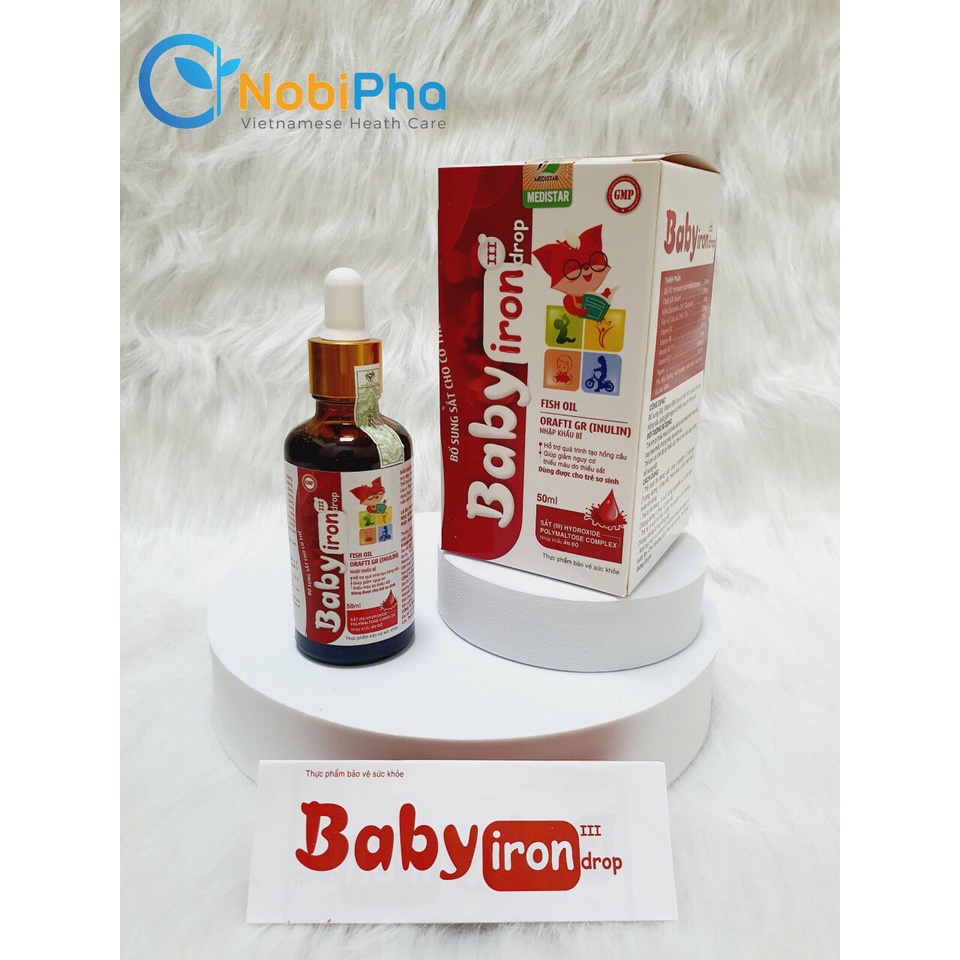 Baby IRON III DROP 50ml - helps prevent IRON deficiency anemia in ...