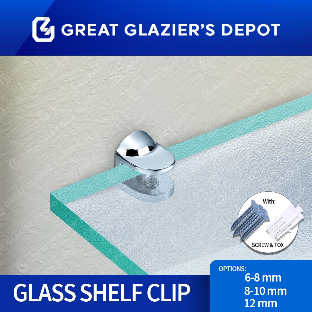 Mirror Glass Shelf Grip Fixed Glass Clip Glass Clamp Plywood Clamp Clip ...