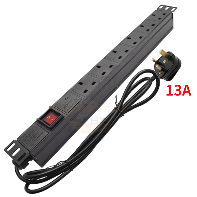 19 inch imperial power distribution unit power panel, 6-position ...