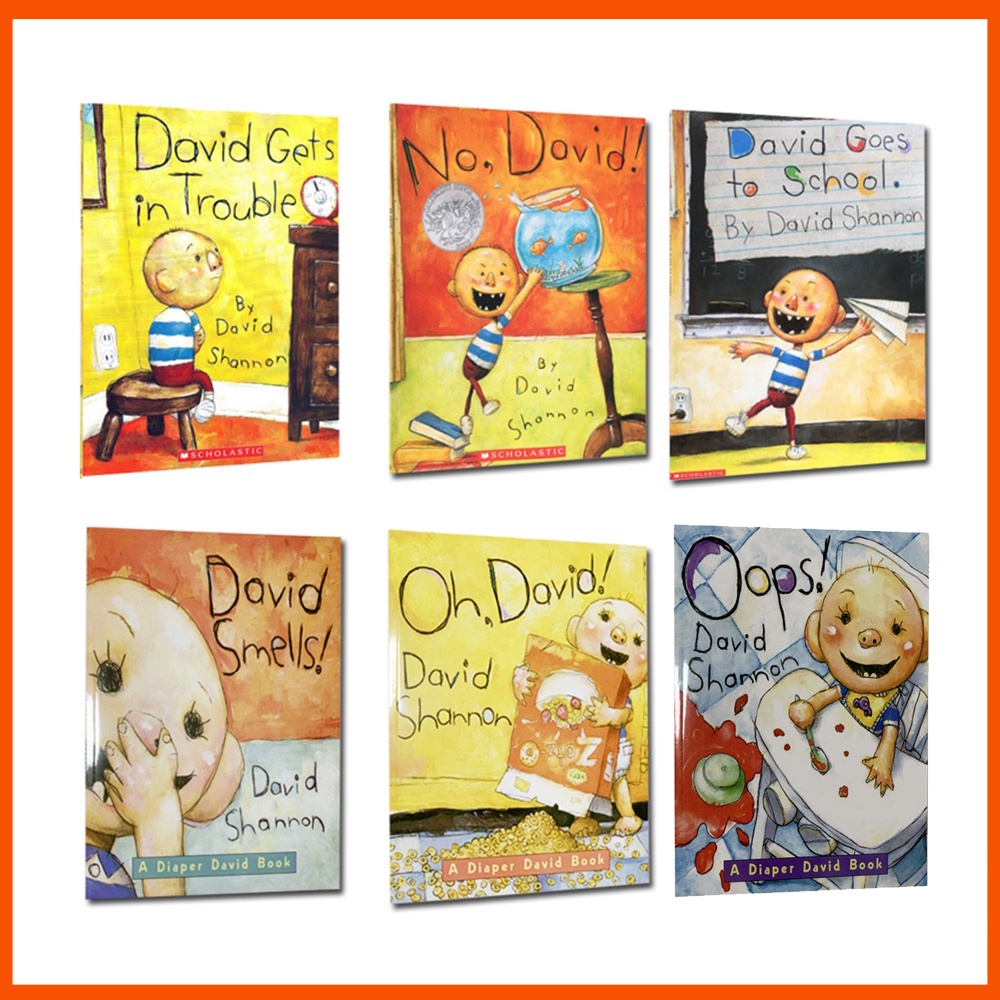 David Shannon Book Series No David, David Gets In Trouble, David Goes ...