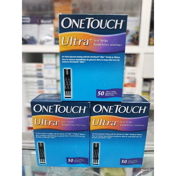 One Touch Ultra Test Strips 50pcs | Shopee Philippines