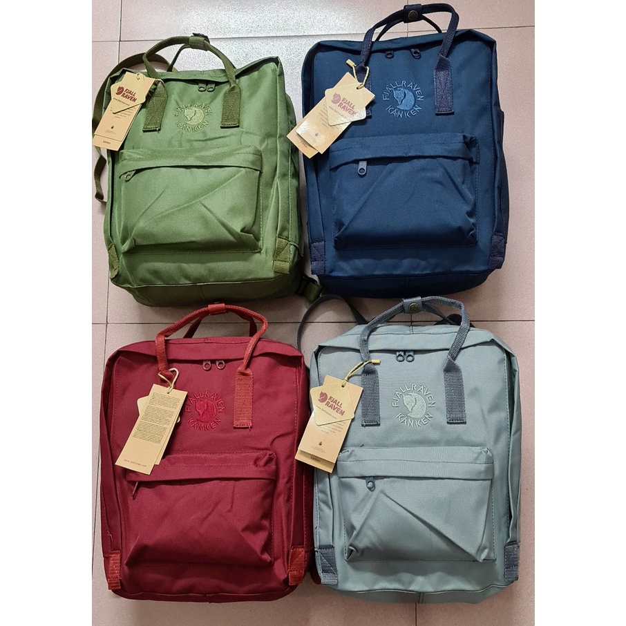 Fjallraven Kanken embroidered logo men's and women's backpack | Shopee ...