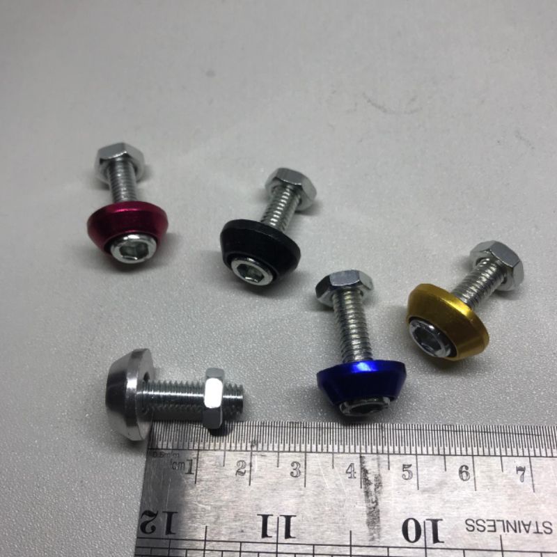 Universal NUMBER PLATE BOLT VARIATION L key 1SET (4pcs) | Shopee ...