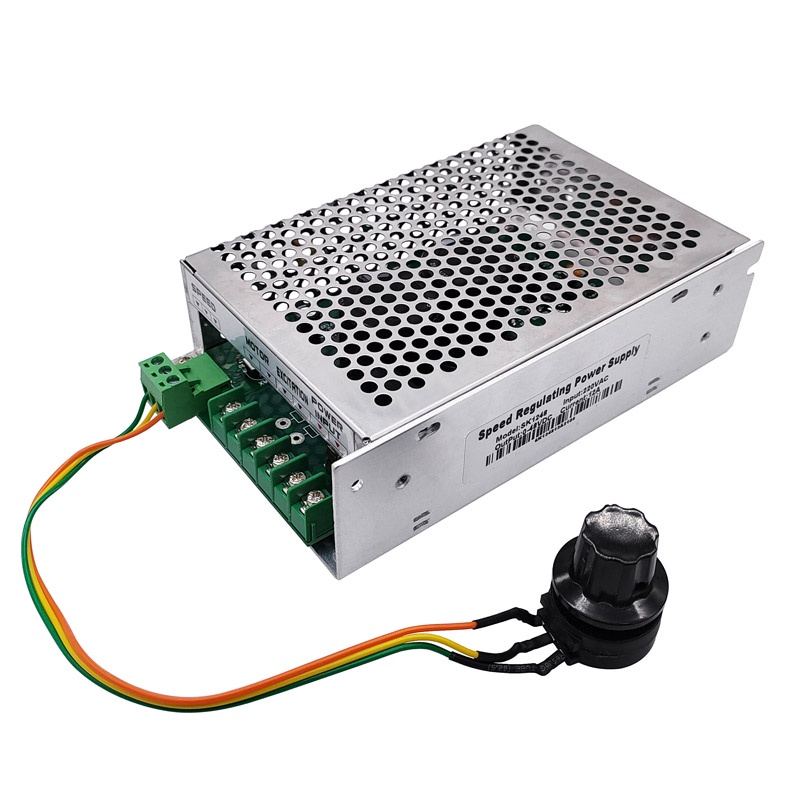 0-48VDC SK1248 Speed Regulating power supply 12A 220VAC input PWM Motor ...