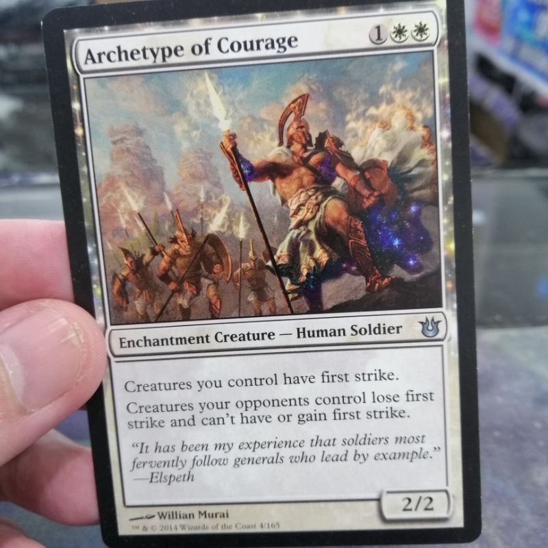 Archetype of Courage born of the gods MTG card magic commander EDH ...