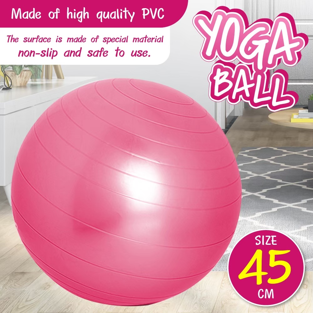 B&G SPORT Heavy Duty 45cm Yoga Ball Fitness Ball Balance Ball Pilates ...