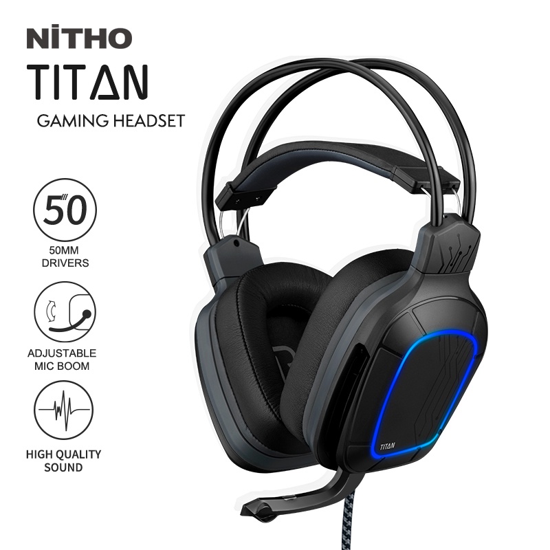 NiTHO TITAN STEREO GAMING HEADSET 7.1 SURROUND SOUND | Shopee Philippines