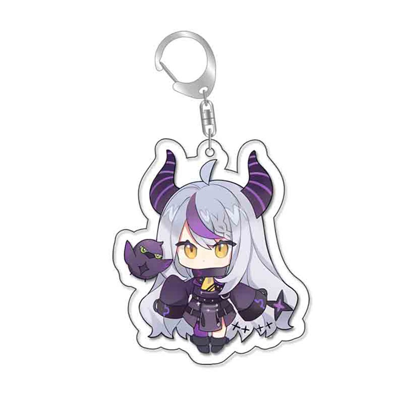 Newly Kawaii Anime Hololive Vtuber Cosplay Keychain Gawr Gura Watson ...