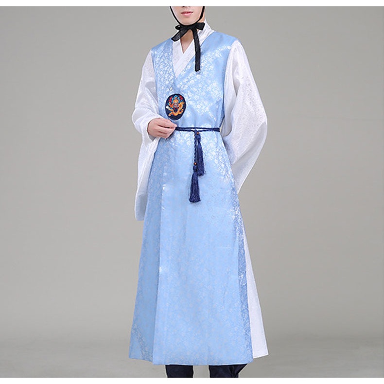 Men Korean Hanbok men traditional court official clothing ancient robes ...
