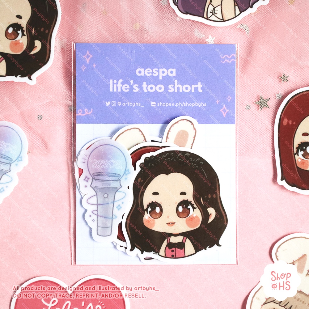 Aespa Life's Too Short Vinyl Sticker Set | Shopee Philippines