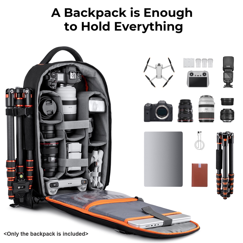 [Local Stock] K&F CONCEPT Camera Backpack Waterproof Camera Bag 18L ...