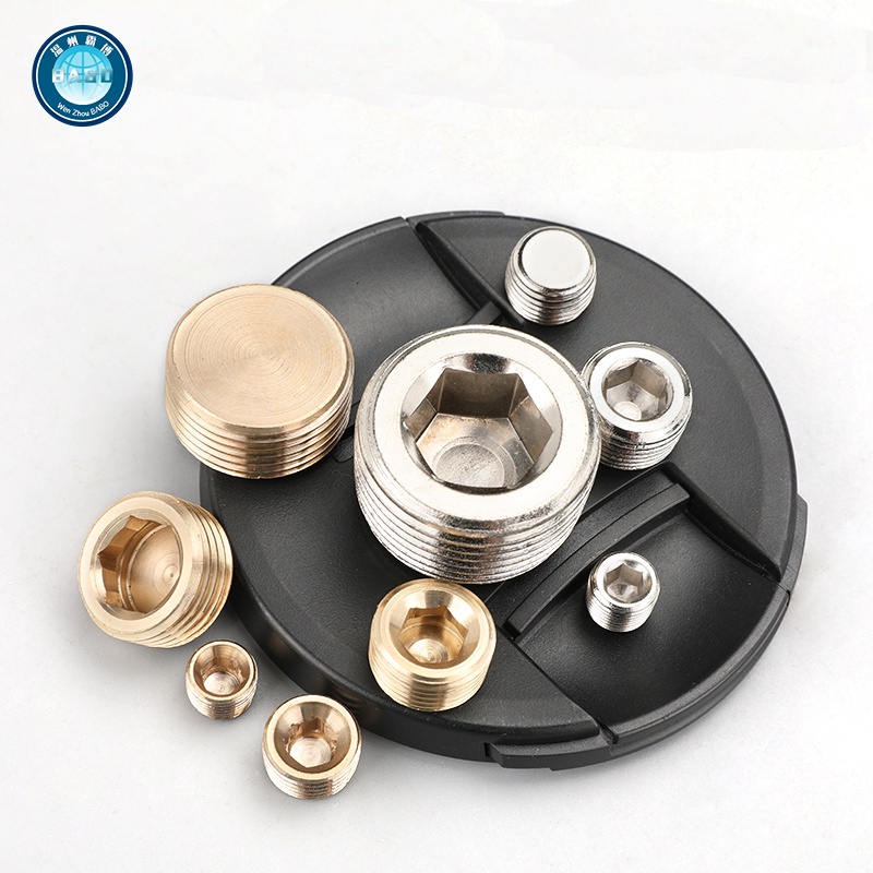 All copper inner hexagonal bulkhead external tooth copper plug external ...