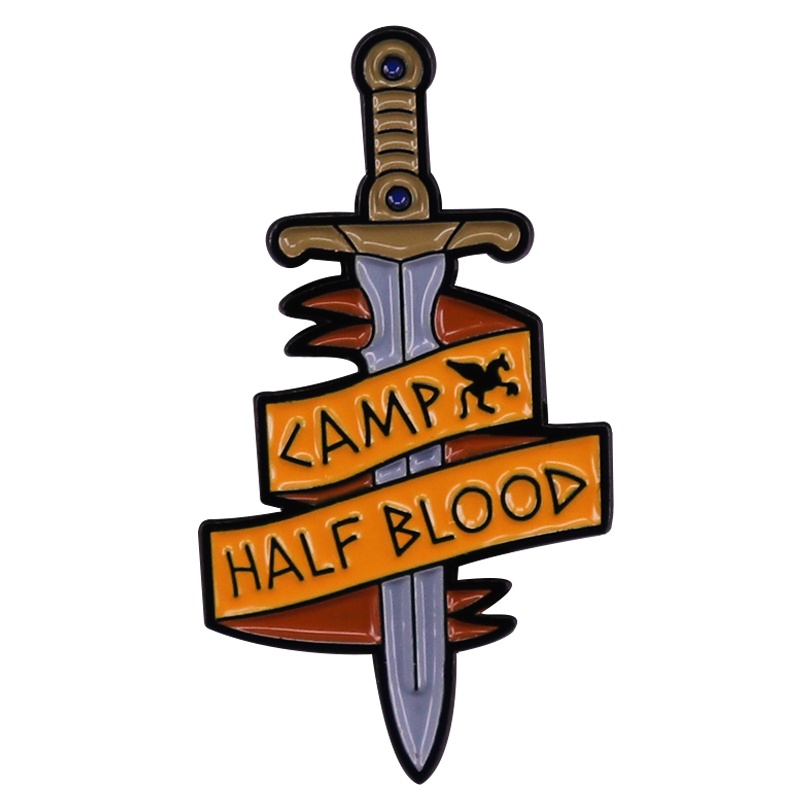 Percy X Jackson Cammmp Half Blood Sword Enamel Pin Halloween Wicca ...