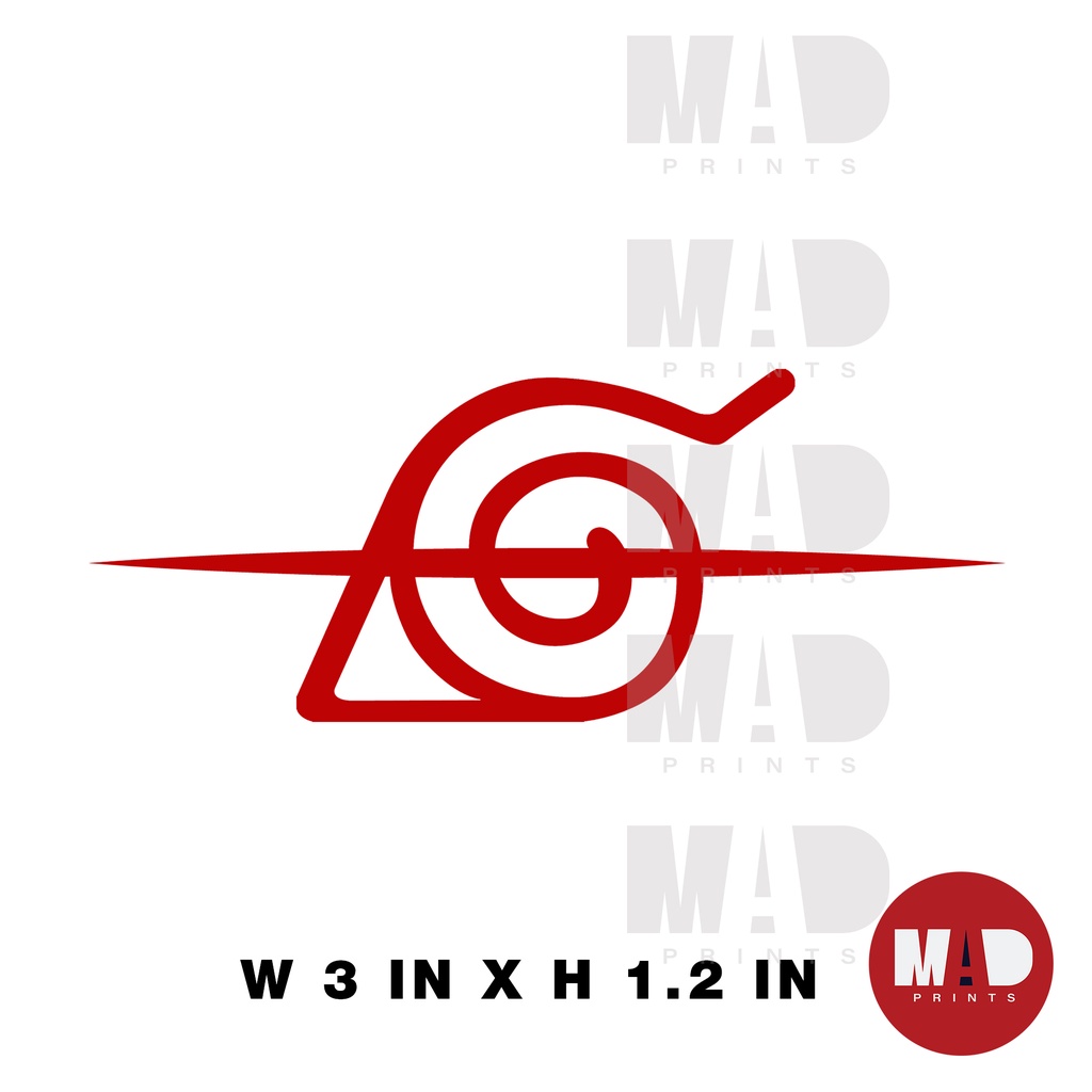 Uchiha Itachi Akatsuki Logo Decal Waterproof Sticker | Shopee Philippines