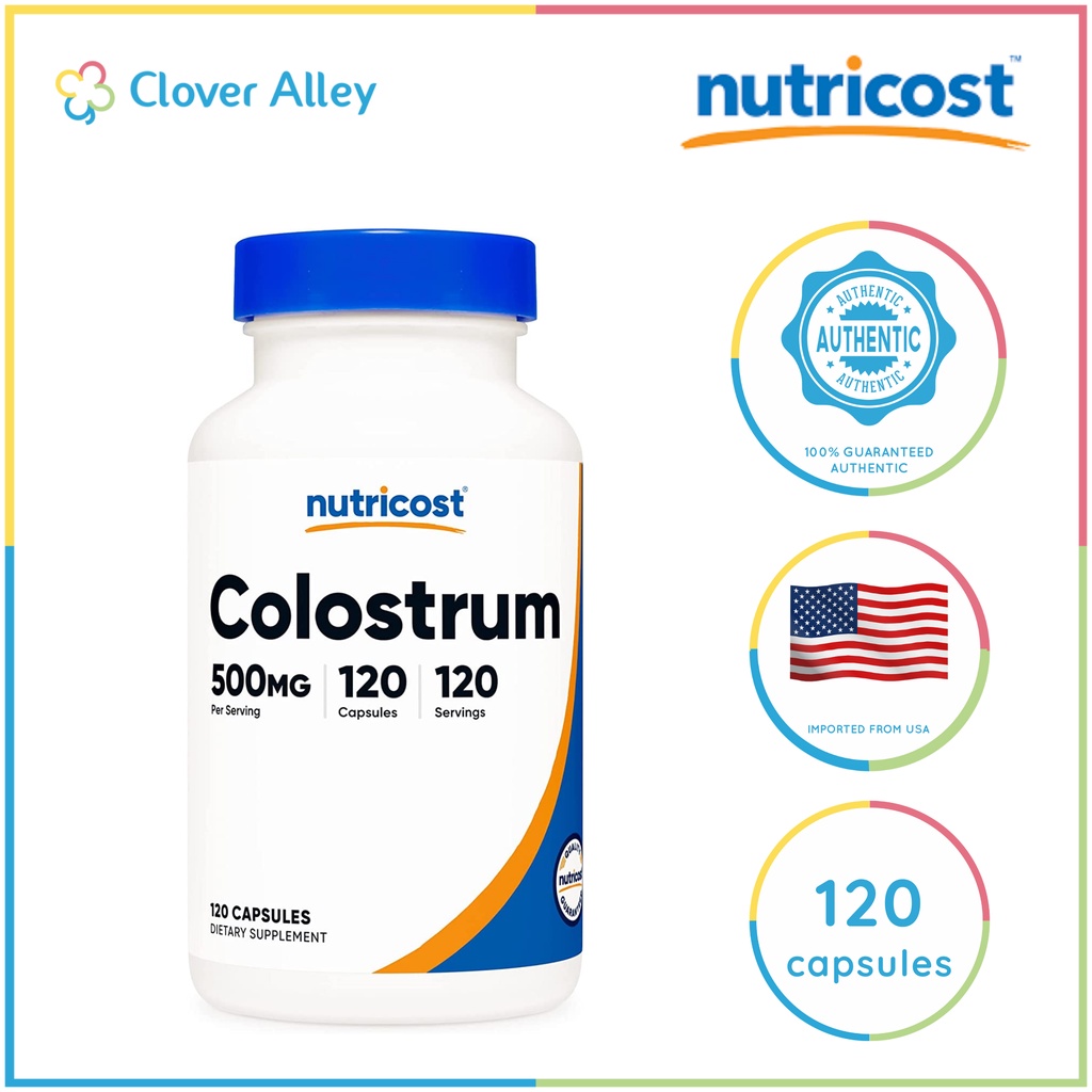 Nutricost Colostrum 500mg, 120 Capsules(09/2026 expiry) | Shopee ...