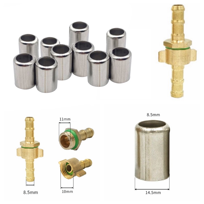 11Pcs Pipe Joiner Set High Pressure Hose Crimp Tools Stainless Steel ...