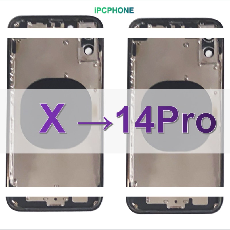DIY X/XS to 14 Pro Back Cover Housing X/XS Like 13 Pro/14 Pro Battery ...