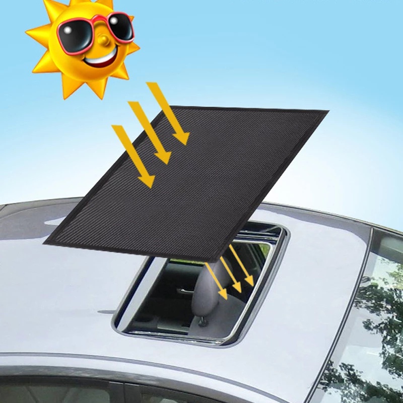 Magnetic Car Sunroof Sun Shade Mesh Auto Tent Roof Cover Kept Mosquito ...