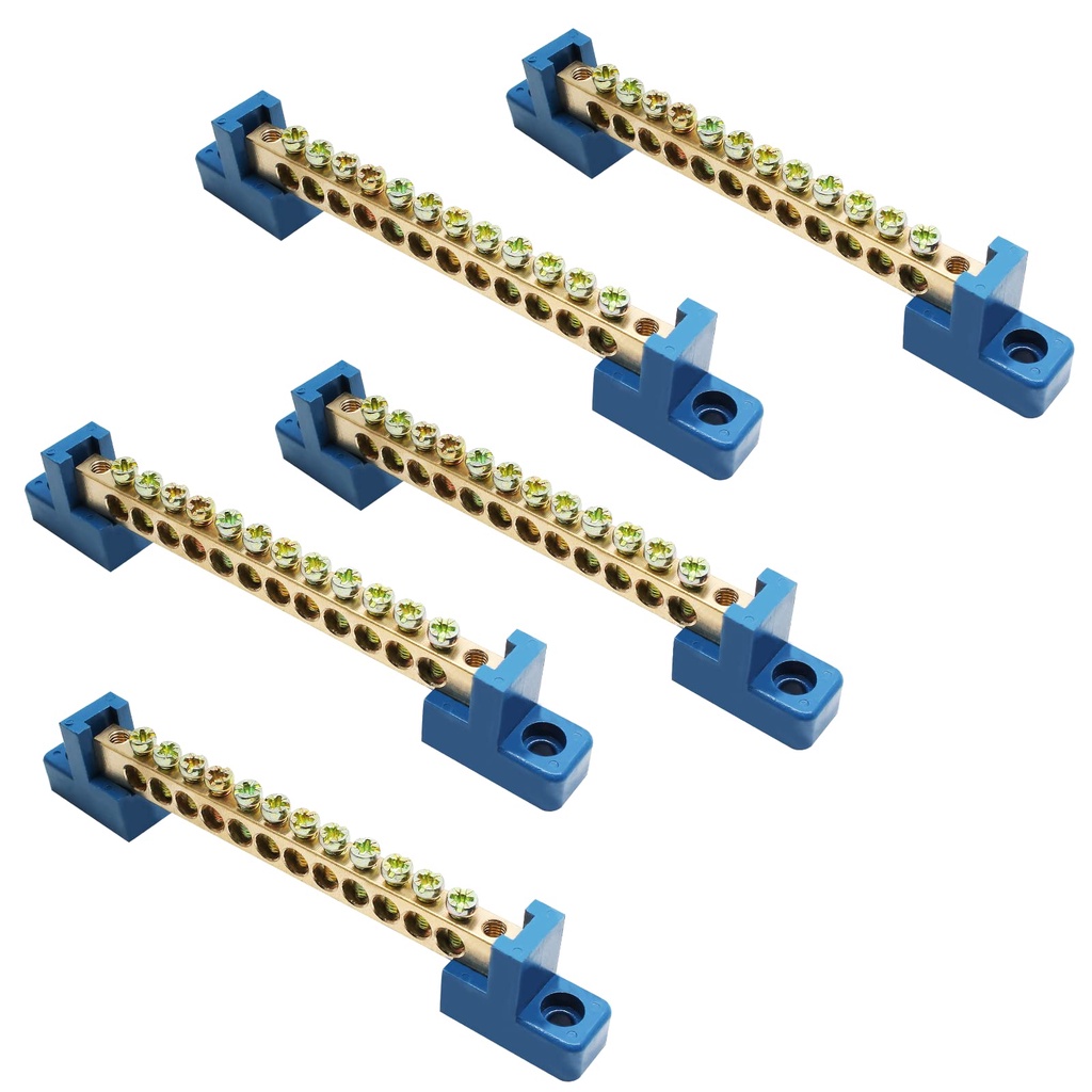 Terminal Bus Bar Terminal 6/8/12 Hole Grounding Strip Bus Bar Block ...