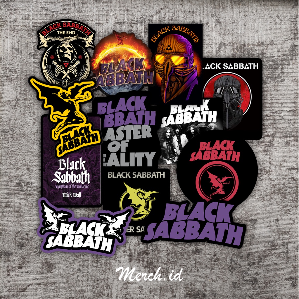 Black Sabbath Band Sticker Pack | Shopee Philippines