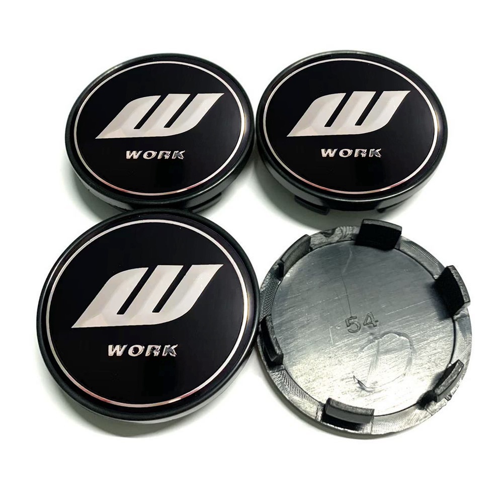 4pcs 54mm work wheel center cap dust proof hood cover plastic base rim ...