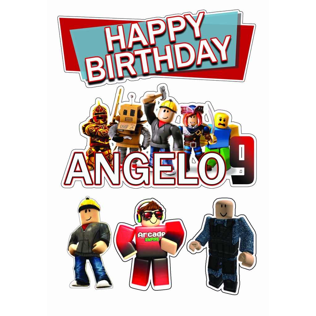 ROBLOX CAKE TOPPERS DESIGN | Shopee Philippines